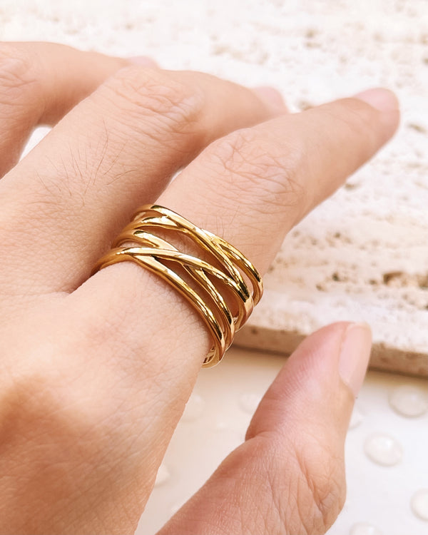 Fibi & Co 18K Gold PVD Plated Stainless Steel Hypoallergenic Waterproof ...