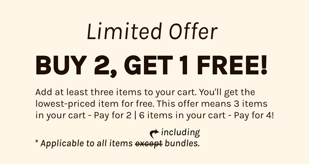 Buy 2, Get 1 FREE - Fibi & Co.